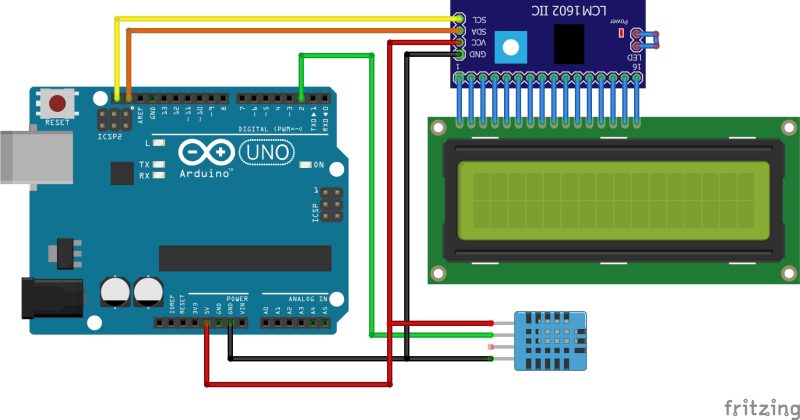 Arduino UNO & DHT11 To LCD - The Invention - จุดไฟความคิดสร้างสรรค์ในตัวคุณ