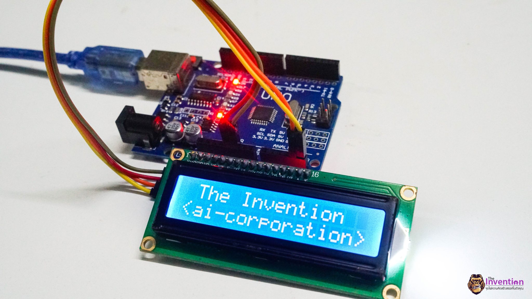 สอนการใช้งาน Lcd 16×2 พร้อม I2c Interface กับบอร์ด Arduino Uno The Invention จุดไฟความคิด