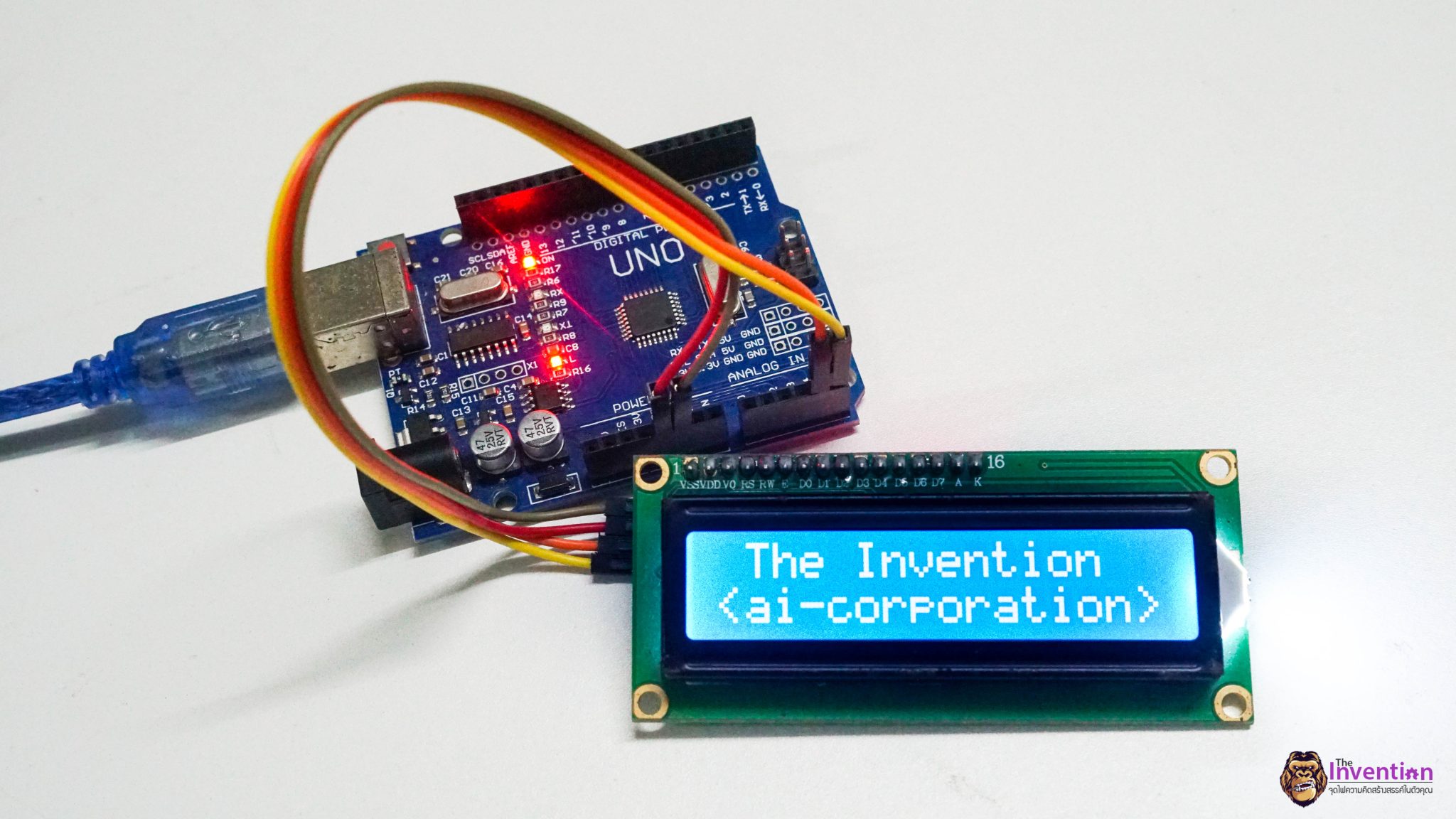 สอนการใช้งาน Lcd 16×2 พร้อม I2c Interface กับบอร์ด Arduino Uno The Invention จุดไฟความคิด