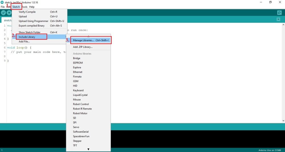 การติดตั้ง Library สำหรับโปรแกรม Arduino IDE - The Invention - จุดไฟ ...