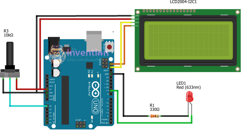 สอนใช้งาน Arduino Uno รับสัญญาณ Analoginput จากตัวต้านทานปรับค่าได้ ปรับความสว่างหลอดไฟ Led และ